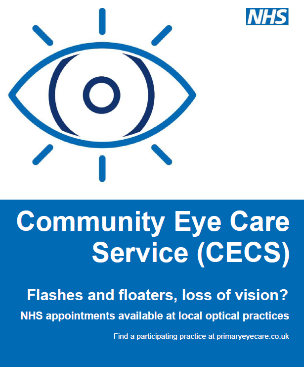 New Community Eye Care Service (CECS) – Dr Moss and Partners